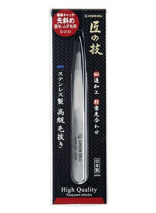 【寸法】L95(mm) 【重さ】約11g 【材質】18crステンレススチール（鍛造） ・先斜めだから抜く部分が見やすく抜きやすい。眉毛やムダ毛のお手入れに便利です。 ・厳選したステンレス鋼を使用し、鍛造加工で精密に成型。熟練の職人が仕上げた...