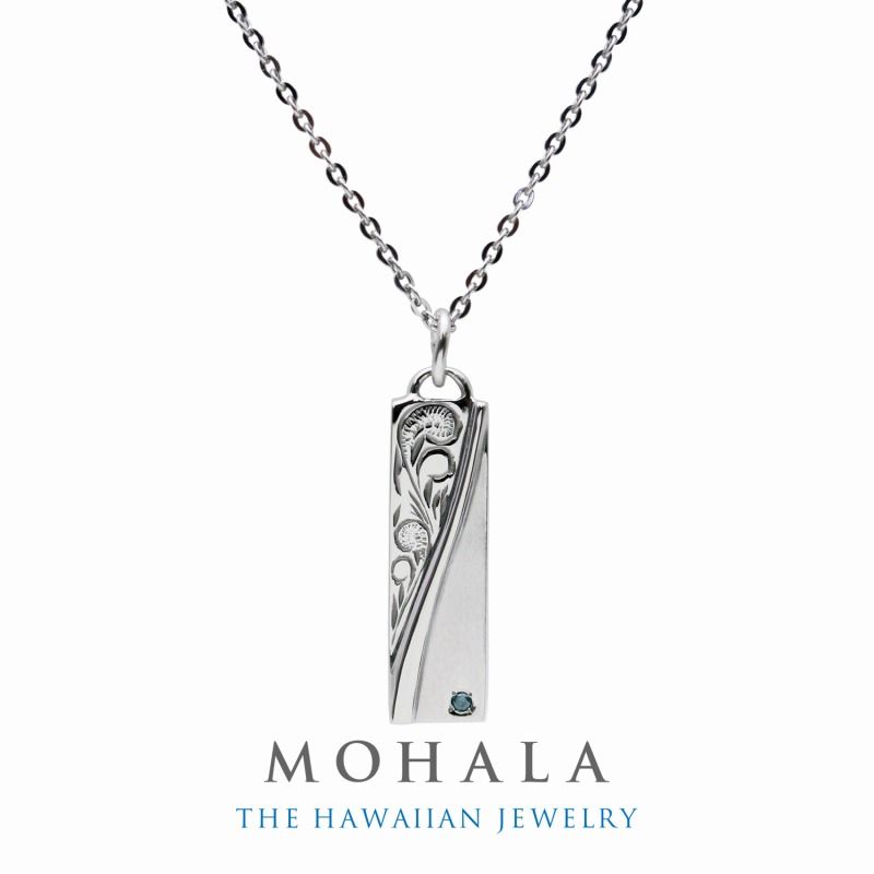 素材：ステンレススティール石：BLUEダイヤモンド0.01ct幅：約6mm高さ：約28mm(バチカン含む)厚み：約2mmレディースチェーン：約40cm（幅2mm）≪紗古夢堂延長保証について≫ 延長保証の対象となるブランド・メーカーについては...