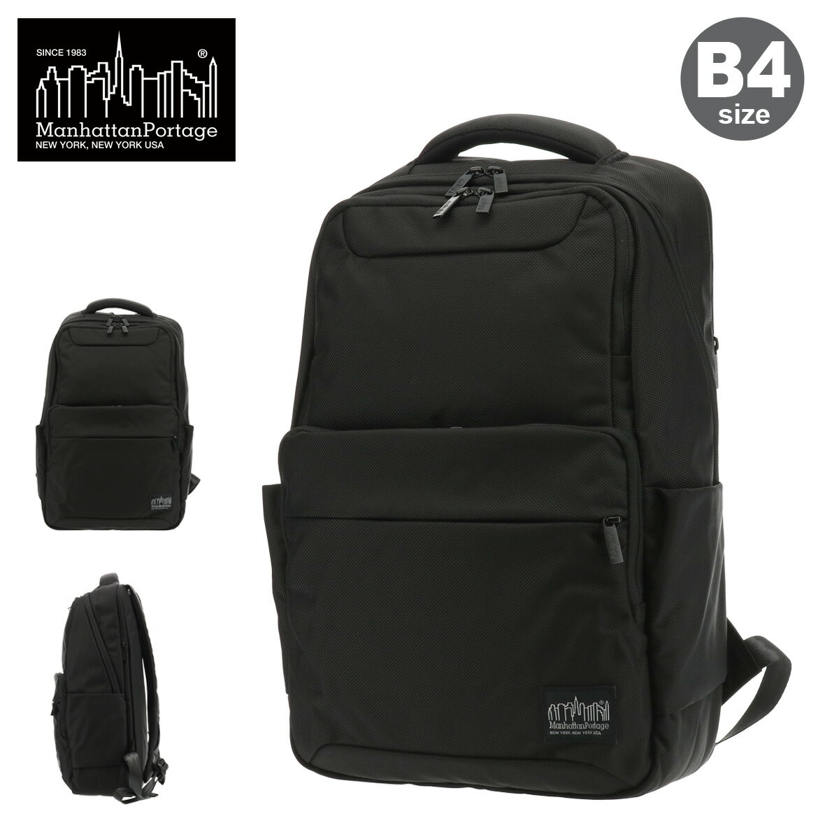 Manhattan Portage BLACK LABEL マンハッタンポーテージ ブラックレーベル リュック MP2265BL ブラックITEM SPEC COLOR VARIATION mp2265blブランド：Manhattan Po...