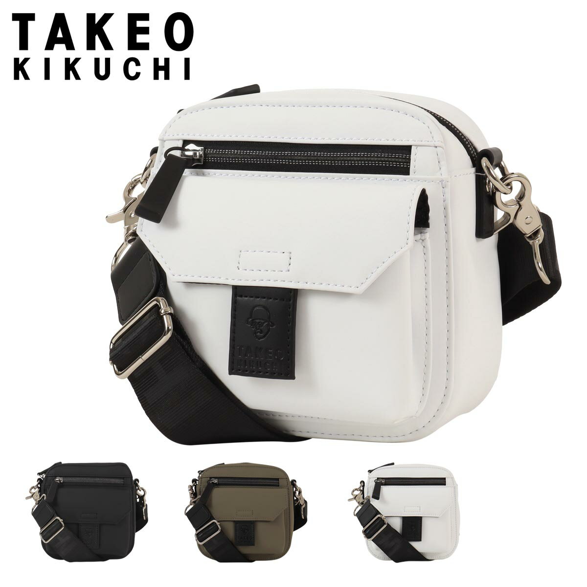 ITEM SPEC COLOR VARIATION ブランド：TAKEO KIKUCHI タケオ キクチ タケオキクチのブランド誕生40周年を記念したミニショルダーバッグ。ブランドの人気シリーズを新たな素材で再構築した復刻版シリーズで、現代...