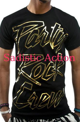 Party Rock Clothing Party Rock Crew Outline Tees BK/GL&nbsp;Party Rock Crew Outline&nbsp;Tees&nbsp;&nbsp;BLACK/GOLD原産国：U...