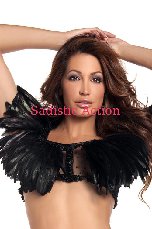 BE WICKED! Feather Top BKフェザートップBLACKフェザートップBLACK