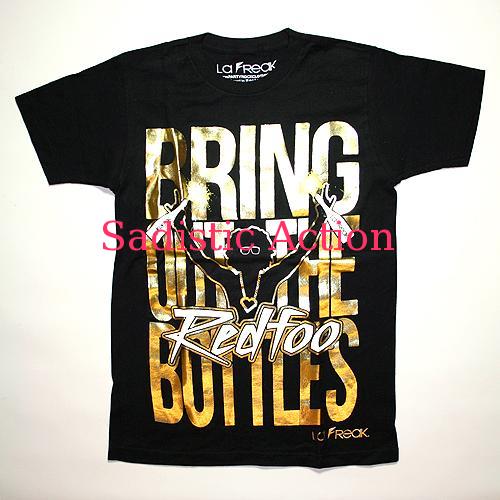 Party Rock Clothing La Freak's Bring Out the Bottles TeeLa Freak's Bring Out the Bottles TeeBLACK/GOLD原産国：U.S.A 素材 ： コット...