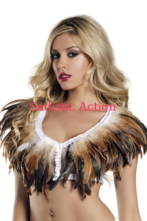 BE WICKED! Feather Top BRフェザートップBROWNフェザートップBROWN