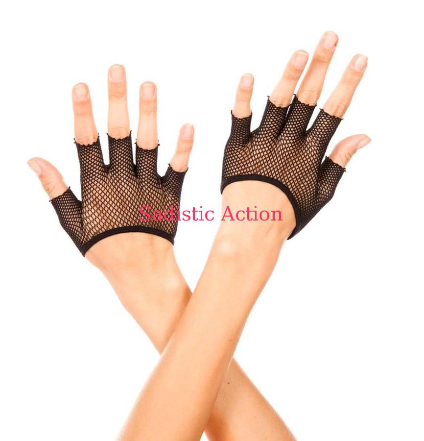 MUSIC LEGS Short fishnet fingerless glovesフィッシュネットフィンガーレスクロップグローブBLACKMaterial: 100% nylonフィッシュネットフィンガーレスクロップグローブBLACK