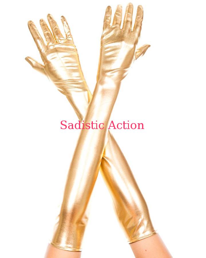 MUSIC LEGS Extra long metallic glovesメタリックロンググローブGOLDMaterial:100% polyester注）多少の色落ちが発生している場合が御座います。ご了承の上お買い上げ願います。メタリック...