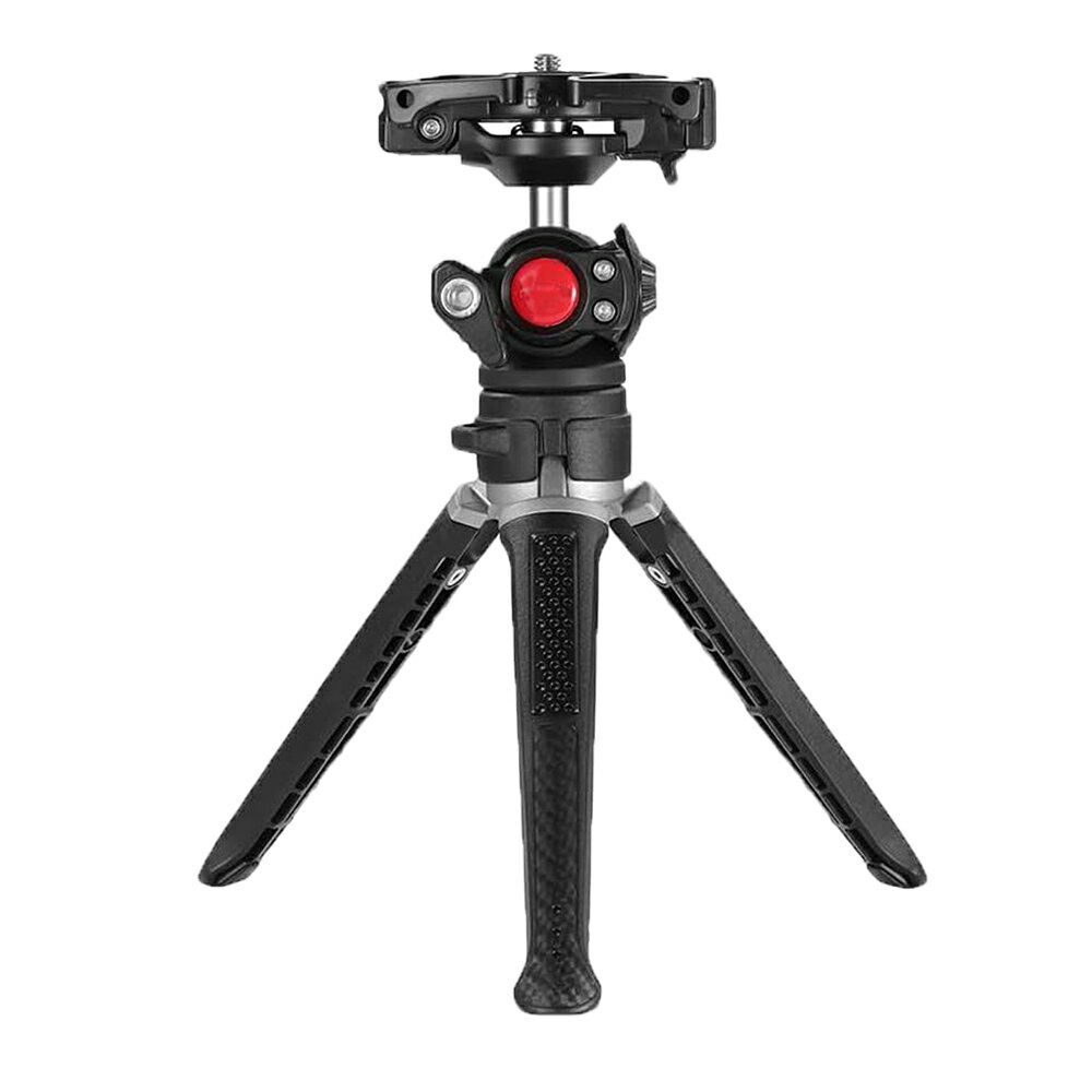 Goocong 　テーブルトップ小型三脚 TK- 04 このテーブルトップ三脚は、2段階の開脚設計により低位置からの撮影が可能です。 雲台のプレートはカメラ用とスマホ用の2つのパターンで使用でき、幅広い撮影ニーズに対応します。 スマホ取り付...