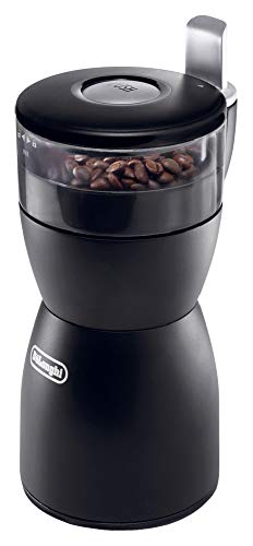 デロンギ(DeLonghi) カッター式コーヒーグラインダー 粗挽き~ 中細挽き ブラック KG40J・外形寸法:約幅110×奥行125×高さ250mm・電圧/周波数:100V(50/60Hz)・消費電力:120W・本体重量:0.9Kg・原...
