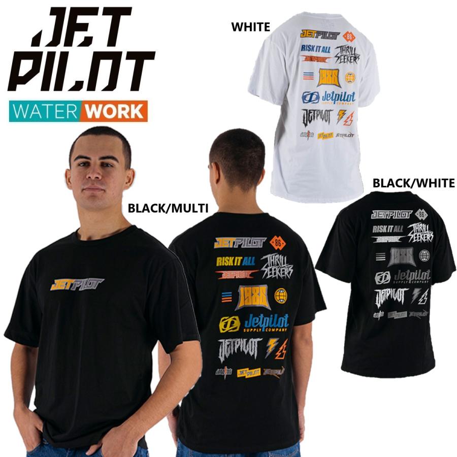 ★★★JETPILOT 2026 MODEL★★★ 2026年モデルのメンズTシャツです！！ ・名前の通りたくさんのステッカーのようなロゴがプリントされたTシャツです。 ・丈夫で高見えする210gsmコットンジャージー生地100％！ ・1枚...