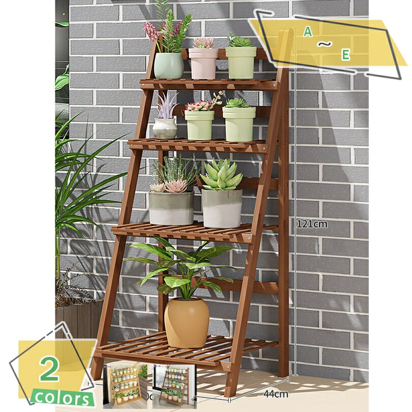 メイン素材：竹【優れる天然素材特性】上質な天然竹で作られており、木材より耐久性が高く、抗菌・防臭の効果も備えています。ナチュラルな風合いとシンプルなデザインで、様々な植物に合わせやすく、温かみのある空間を作り出します。（注意：ラックの表面は...