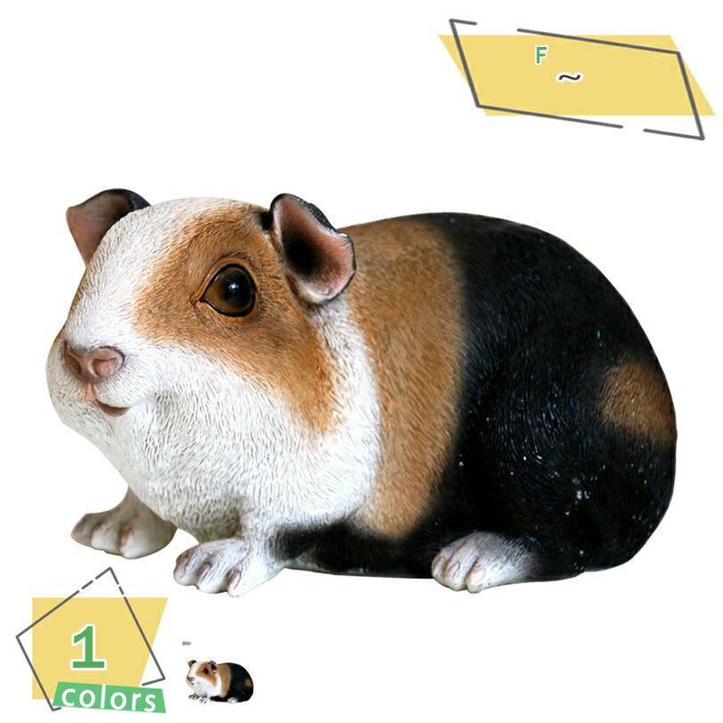 メイン素材：レジン▽DIY ガーデニング が楽しい!一年中センスよく美しい小さな庭づくり。▽モルモットの置物 は可愛らしく、部屋のどこに置いても雰囲気があります。▽店舗・窓・庭・芝生・花壇・居間・書斎・ワインのクーラー・TV キャビネット・...