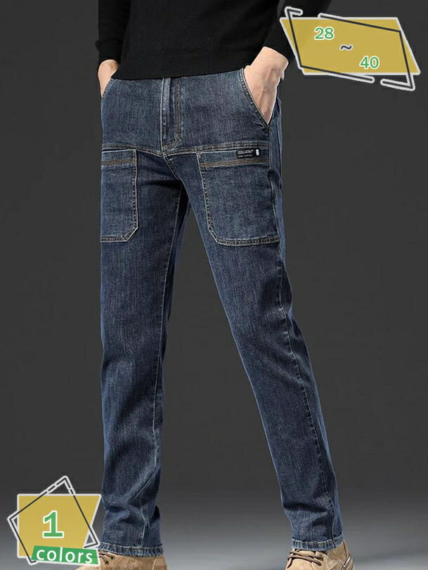 表地：デニムメイン素材：デニム■見た目はいつものパンツ★中身は総フリース！暖かい秋冬の必須裏起毛デニムパンツ。 ※ご注意：ベルトは付属しておりません。具体的なサイズ 写真のサイズ表を参照してください。　　■保温性バツグンな艶のある柔らかな質...