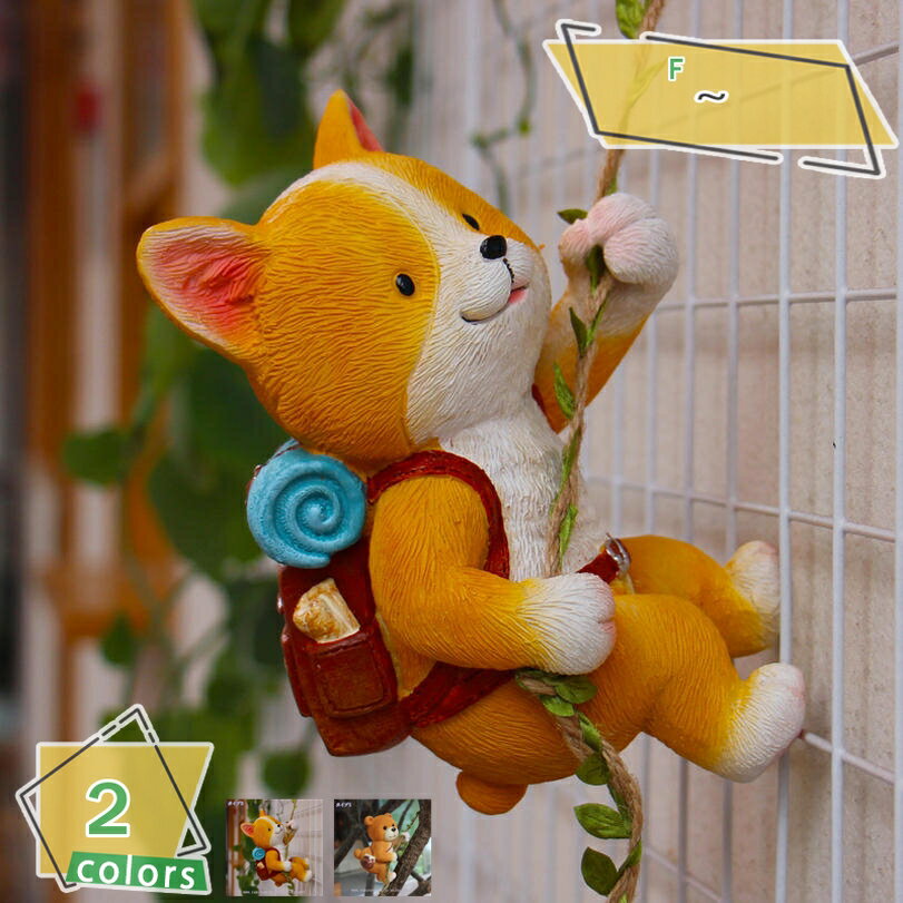 メイン素材：レジン【商品名】： ガーデン吊り下げ装飾置物【サイズ】約：長さ（10cm）幅（13cm）高さ（18cm）。■材質：樹脂（ポリレジン）。■商品写真はできる限り実物の色に近づけるよう加工しておりますが、お客様が使用するパソコンのモニ...