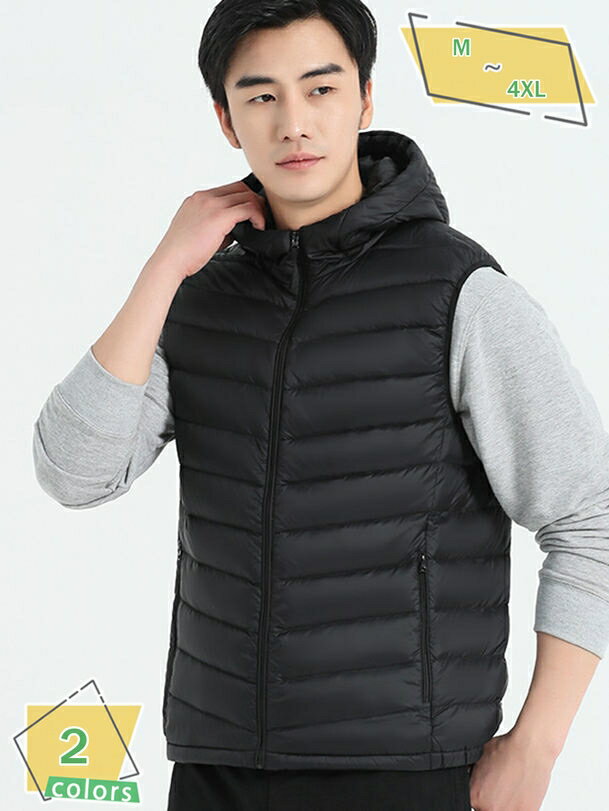 表地：ポリエステルメイン素材：ポリエステル● 防風性を備える滑らかな肌触りが特徴、厚手生地を採用し、保温性や防風性にもすぐれています。 ※ パッケージ内容はベストのみで、他のアクセサリーなどは含まれていません。◆お洒落なダウンベスト、軽量で...