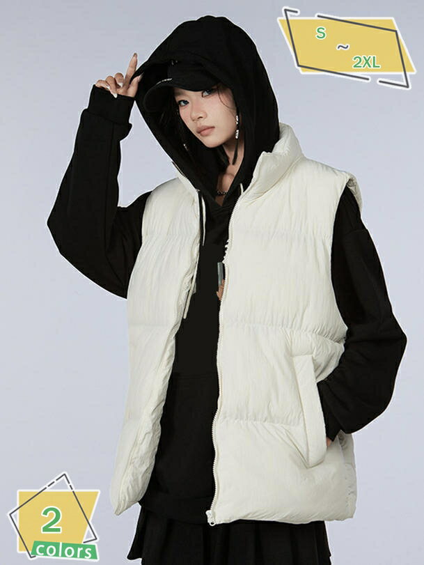 表地：ポリエステルメイン素材：ポリエステル●贅沢なダウン使用、防寒性が高くて、寒い時期に軽い着心地としっかりとした暖かさを提供。 ※ パッケージ内容はベストのみで、他のアクセサリーなどは含まれていません。◆身幅は程よくゆとりがあり快適なサイ...