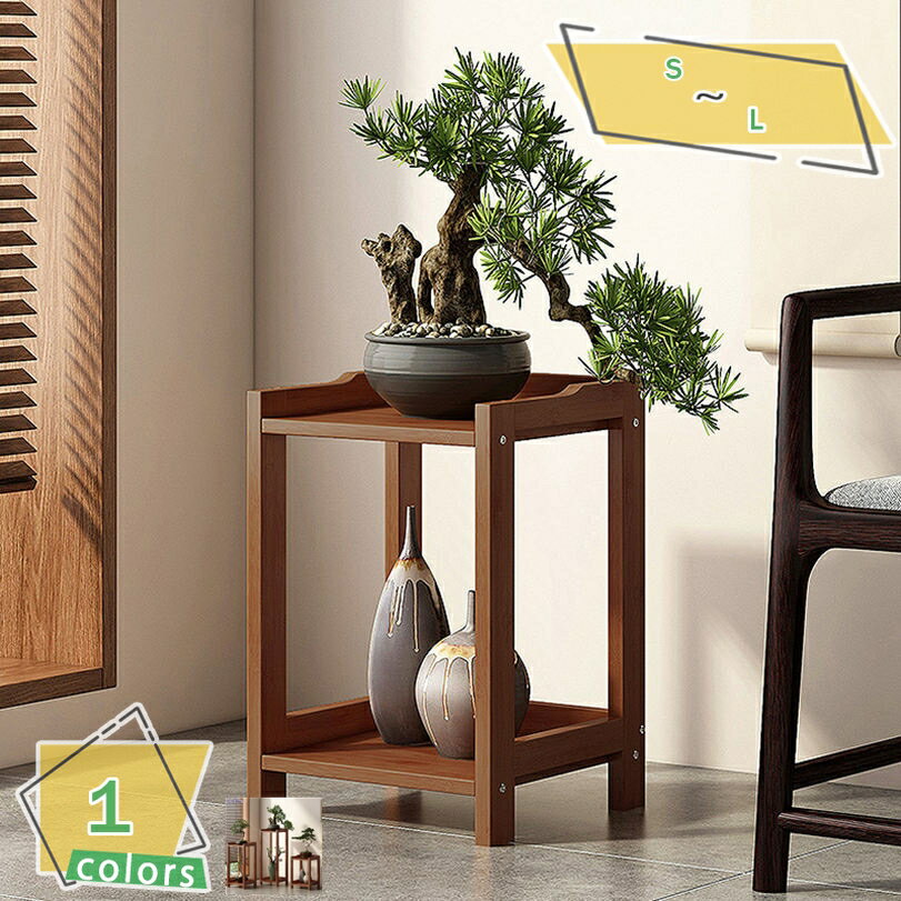 メイン素材：竹【サイズ】長さ×幅×高さ：S=30×30×48cm M=30×30×67cm L=30×30×87cm（スタッフ採寸のため、若干の誤差が生じる場合がございます）【竹素材】天然竹製のフラワースタンドはシンプルなデザインで、お部屋...