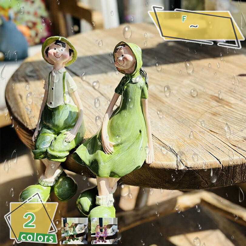 メイン素材：レジンSNSで話題のアイテム◎柔らかな色合いがかわいい置物。ガーデニングやインテリアのアクセントに。設置も簡単です。素材：樹脂。耐久性、耐日光性、耐高温性のある樹脂素材で作られて、防水性・抗退色性のかわいいガーデニング雑貨です。...