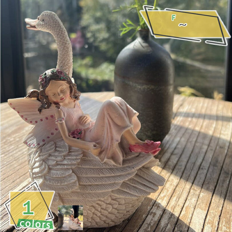 メイン素材：レジンSNSで話題のアイテム◎柔らかな色合いがかわいい置物。ガーデニングやインテリアのアクセントに。設置も簡単です。素材：樹脂。耐久性、耐日光性、耐高温性のある樹脂素材で作られて、防水性・抗退色性のかわいいガーデニング雑貨です。...