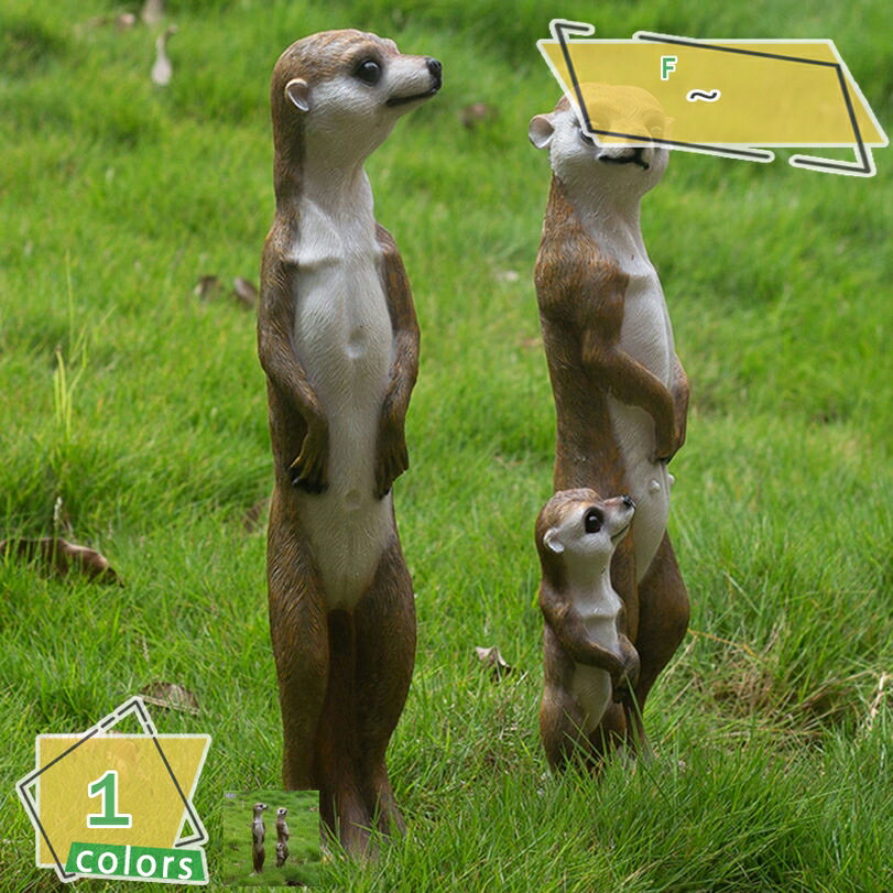 メイン素材：レジン▼耐候性があり、長持ちします。▼餌を与えたり世話をしたりしない本物そっくりのシミュレーション像は、同じ幸福をもたらすことができます。リアルなディテールと質感で手描きされた鮮やかなアート。色は明るく鮮やかです。▼お庭だけでな...