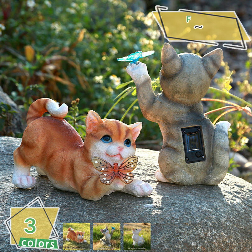 メイン素材：レジン1.素材：樹脂2.ガーデンライトは、可愛い動物のLEDランタン。柔らなの光が、庭、ガーデン、屋外を優しく照らします。3.使い方簡単、ソーラーライトを日当たりのよい場所に設置するだけ。日中は充電、暗くなると自動点灯。4.家庭...