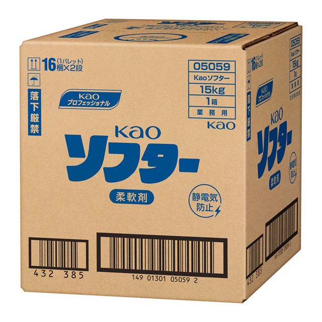 製品説明 製品詳細 〇クリーニング用柔軟剤。 〇衣類をソフトな肌ざわりに仕上げ、風合いよく保つ。静電気防止し、汚れをつきにくくする。 〇繊維の表面をなめらかにし、アイロンがけをスムーズにする。 〇花王独自の柔軟成分で、生分解性にすぐれる。 ...