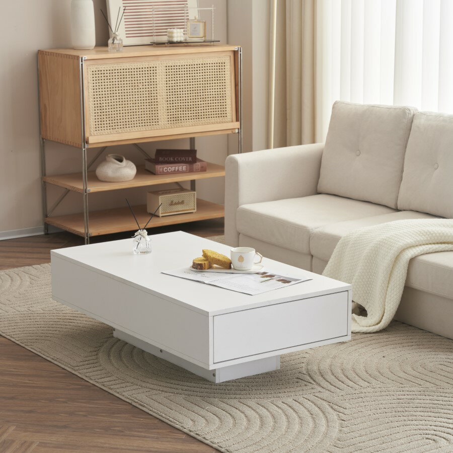 【収納力抜群の2杯の引き出し付き】 このテーブルは、広々とした収納スペースを備えており、周囲の環境を効果的に整理できます。天板の下に収納スペース備えているため、乱雑にならず、空間を最大限に活用することができます。家のスペースを節約できるだけ...