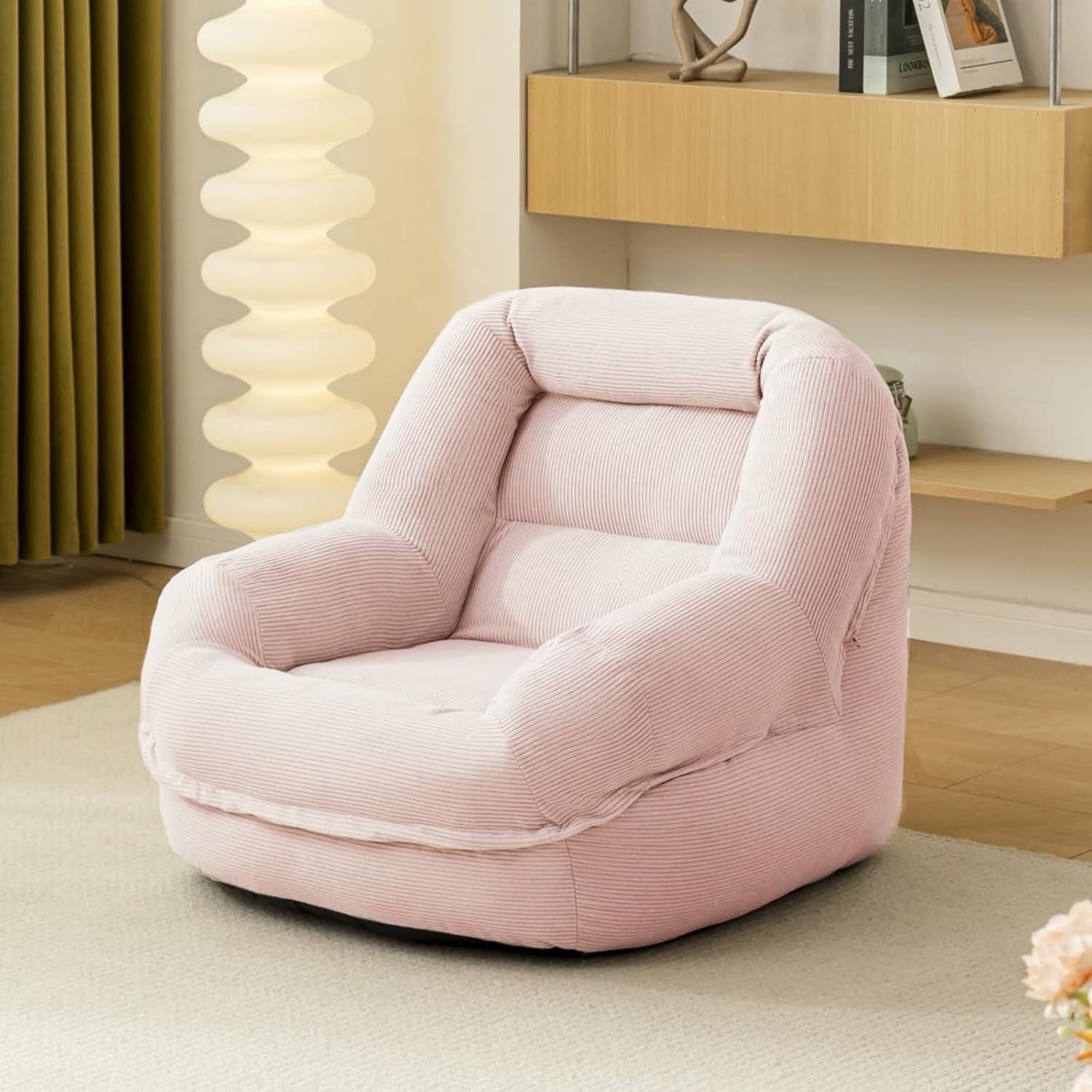 ソファ 一人掛け ビーズクッション カバー 長持ファブリック生地 座布団 豆袋 軽量 一人用 チェア 椅子 おしゃれ 1人用ソファー モダン スタイリッシュ デザイナー 北欧 一人暮らし 低反発 74*82*62cm/80*90*68cm（...