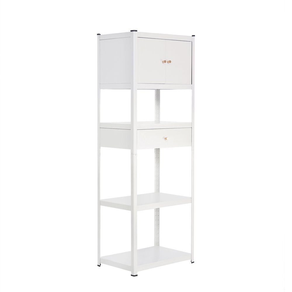 【商品詳細】【セールスポイント】【マルチに使える万能ラック】シンプル収納で空間をスッキリこの1台で、家中の「困った」を「すっきり」に変えましょう。日用品からキッチン家電まで、あらゆるモノの収納が驚くほど簡単になります。カラーは2色展開：ホワ...