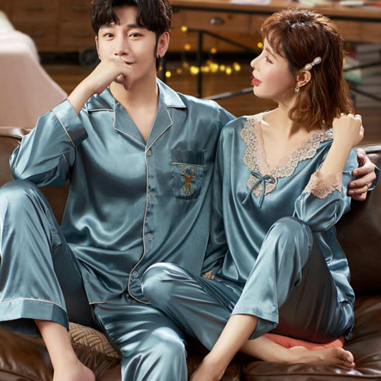 シルク風ですべすべして肌触りが気持ちいいです。暑い日も快適に過ごせて涼感の感じが出る。 丁寧かつ丈夫であるため、長期間やさしい着心地を楽しめます。 結婚プレゼントや記念日ギフトで、春秋夏でも可愛いに演出。 恋人二人で一緒に着て、ラブラブ感が...