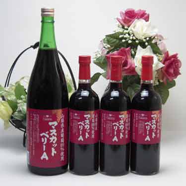 シャンモリマスカット・ベリーAセット　山梨県産葡萄100％使用　マスカット・ベリーA　720ml×3本 1800ml　盛田甲州ワイナリー山梨県の代表的伝統品種のマスカットベリーAで醸造したワインは赤ワインでありながら渋味が少なく、酸も適度に...