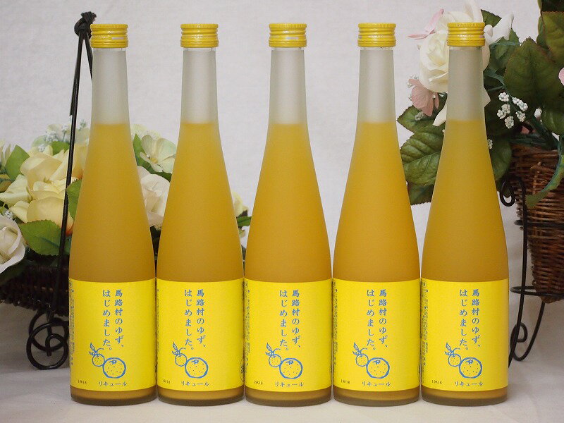 篠崎 柚子梅酒ゆず、はじめました（福岡県）500ml×5本篠崎 柚子梅酒ゆず、はじめました（福岡県）500ml×5本