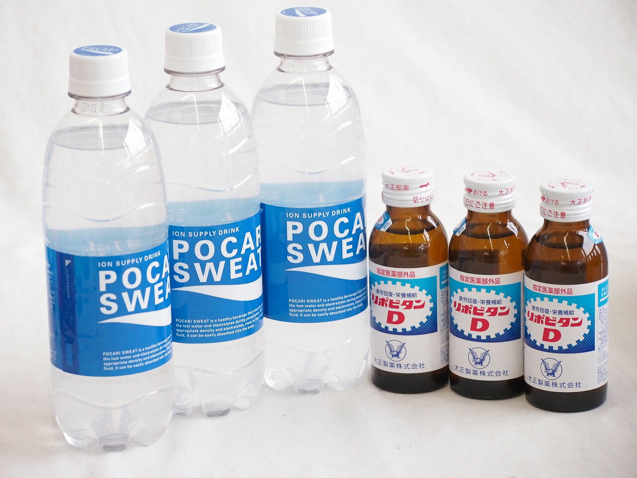 ファイト6本セット（ポカリスエット500ml×3本 リポビタンD100ml×3本）ファイト6本セット（ポカリスエット500ml×3本 リポビタンD100ml×3本）