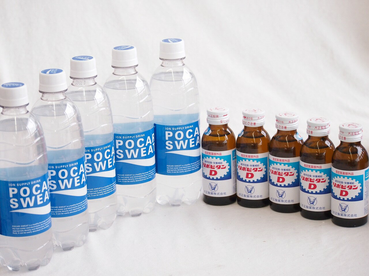ファイト10本セット（ポカリスエット500ml×5本 リポビタンD100ml×5本）ファイト10本セット（ポカリスエット500ml×5本 リポビタンD100ml×5本）
