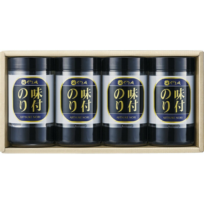 風味の良い国産海苔に有機丸大豆醤油を使用したたれで調味したコクと旨味のある味付のりを、贈答用にセットしました。■セット内容/味付のり（8切24枚）×4 ■箱サイズ/15.5×31.3×7.7cm ■賞味期間/1年3ヶ月 ■アレルゲン/小麦・...