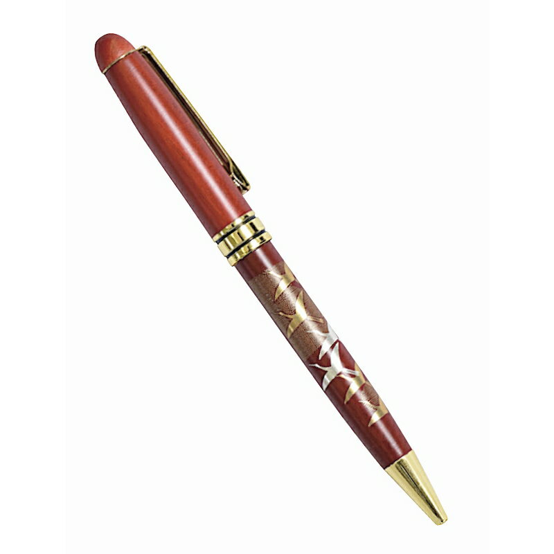 手元に伝統芸術を持つ贅沢。木製のボールペンに立体的な蒔絵を施した一品。手にやさしくフィットするボールペンは見た目だけではなく使い心地も抜群です。手元に伝統芸術を持つ贅沢。木製のボールペンに立体的な蒔絵を施した一品。手にやさしくフィットするボ...