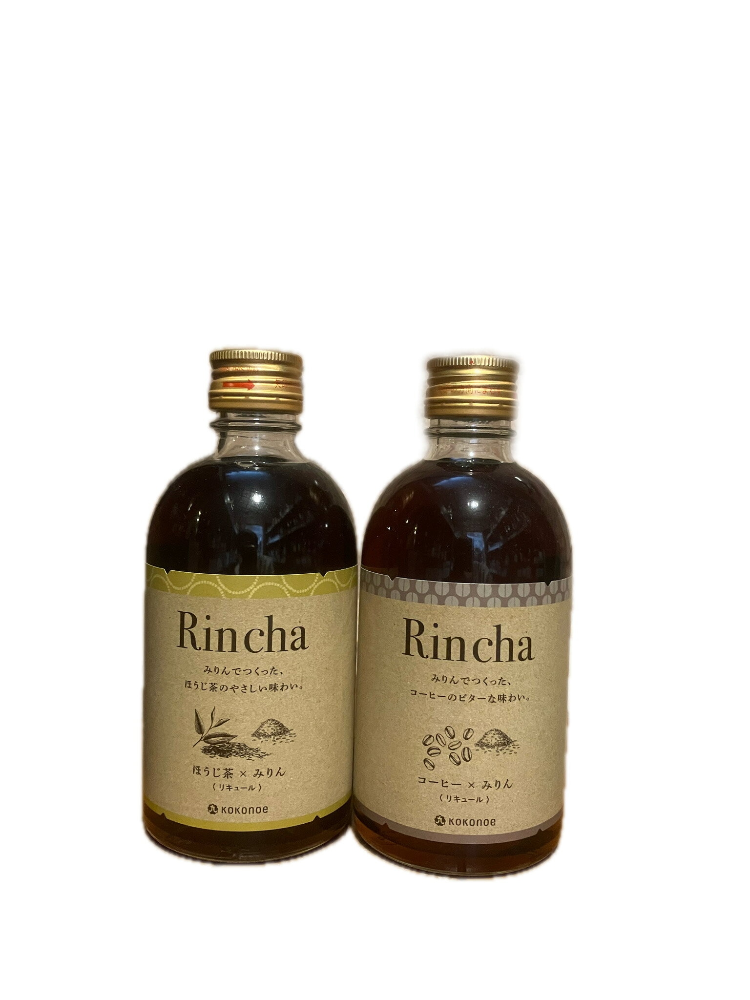 Rincha　ほうじ茶　コーヒー　リキュール　2本セット　300ml　13度　九重　みりん みりんに漬け込ませたリキュール。 本みりんの優しい味わいと、茶葉、コーヒーが香る新リキュール。昔ながらの伝統的な製法で醸造した本格本みりんにほうじ茶...