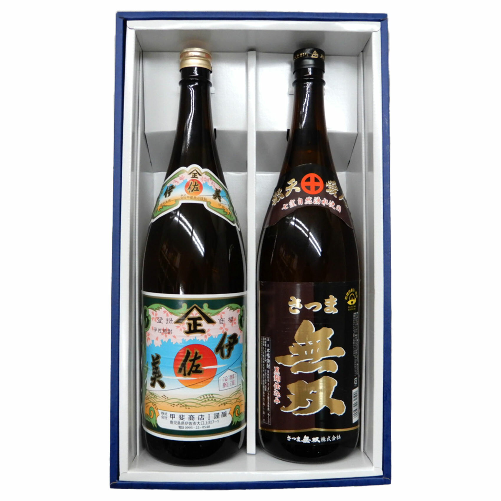 【セット内容】 ■ 元祖プレミアム芋焼酎：伊佐美（いさみ） 25度 1800ml × 1本 鹿児島県伊佐市の甲斐商店が手掛ける、元祖プレミアムと称される銘柄です。 伝統的な黒麹仕込みとこだわりの手造りによる、麹の香ばしさと奥深いコクが特徴。...
