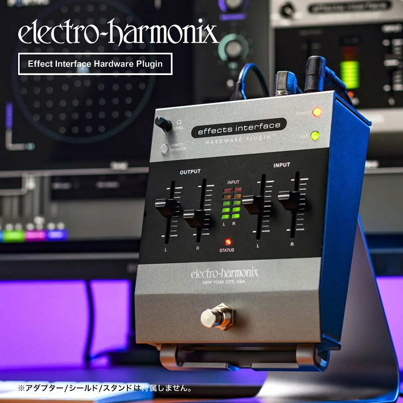 Effects Interface Hardware Plugin Electro-Harmonix Effects Interface Hardware Pluginは、ギター用ペダルなどの物理的なエフェクト機器と DAW を、 これまで...