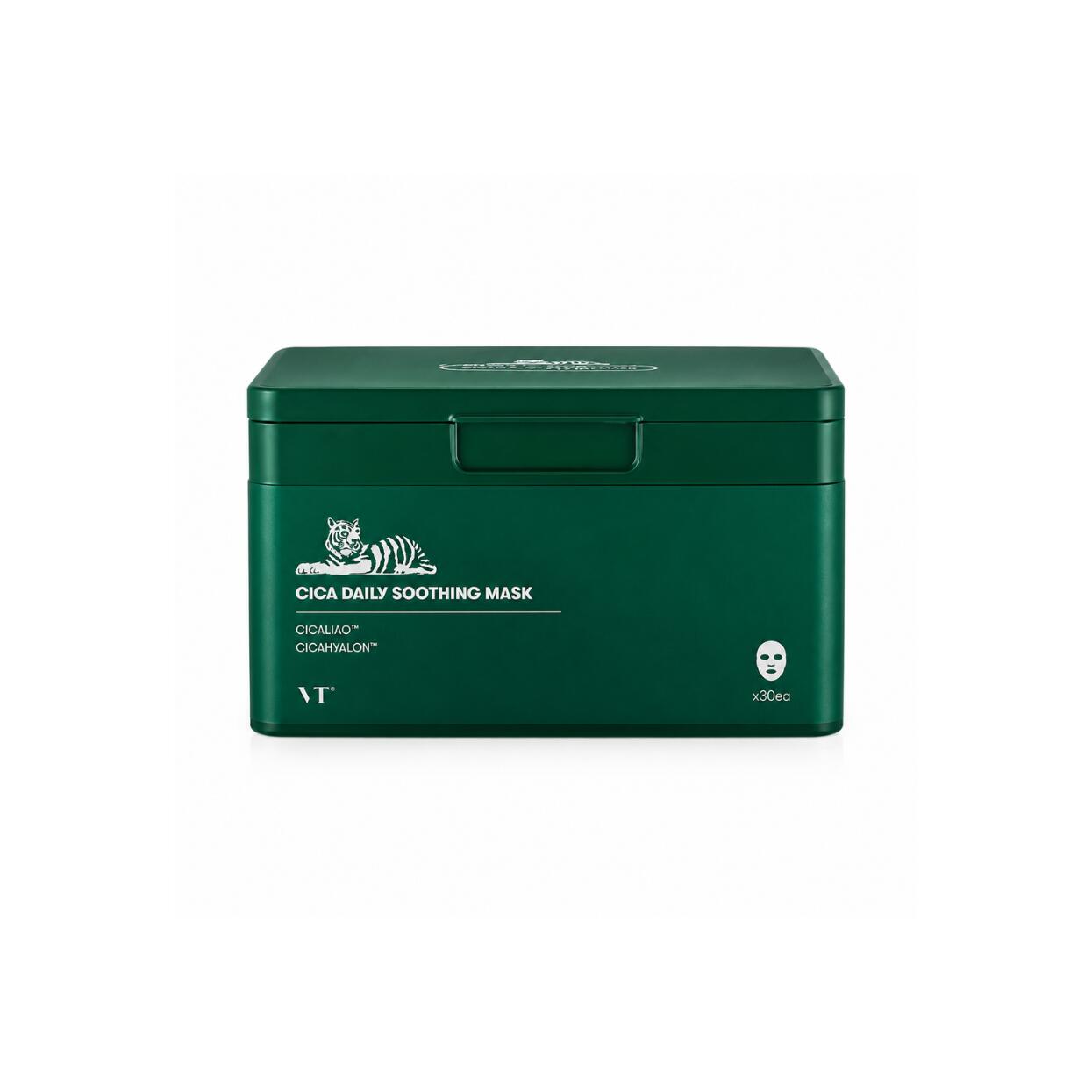 VT CICA Daily Soothing Mask 30 SHEETS 350g 独自成分CICA配合爽やかなハーブの香りで疲れた肌を速攻保湿 すこやかに整える0.2mm薄型シート揺らぎが気になる肌をスピーディーに鎮静ケア