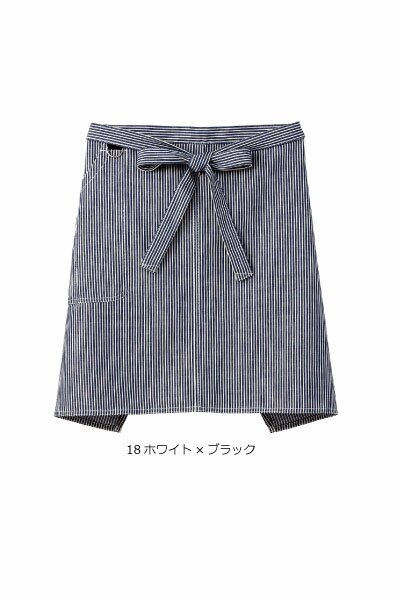 素材：綿50％・ポリエステル50％ 素材：ヒッコリーストライプ ※商品によりましては、加工上がりをお待ちいただく場合もございますのでご了承ください。 サイズ：F　　前中心丈46cm　　身幅85.5cm