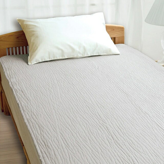 吸水性に優れた綿を使用した 気持ちの良い敷きパッドです。 【ムレーヌ】 春から夏にかけて汗ばむ季節に感じる、 就寝時のムレ感を軽減。 生地が凸凹になっているため、 肌に触れる面積が少なく、サラリとした肌ざわりです。 【シール織りムレーヌ®敷...