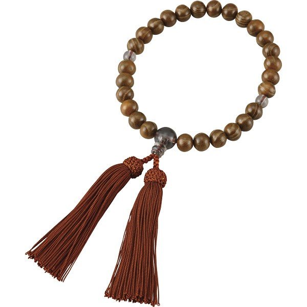 ★使うほどに色合いに深みが増す、 木目が美しい男性用京念珠です。 ★京都珠数製造卸協同組合加盟店謹製。 セット内容／ ●念珠　内周約280mm （桑木、プラスチック（PMMA樹脂）・レーヨン） ● 生産国／日本 ● JANコード／49724...