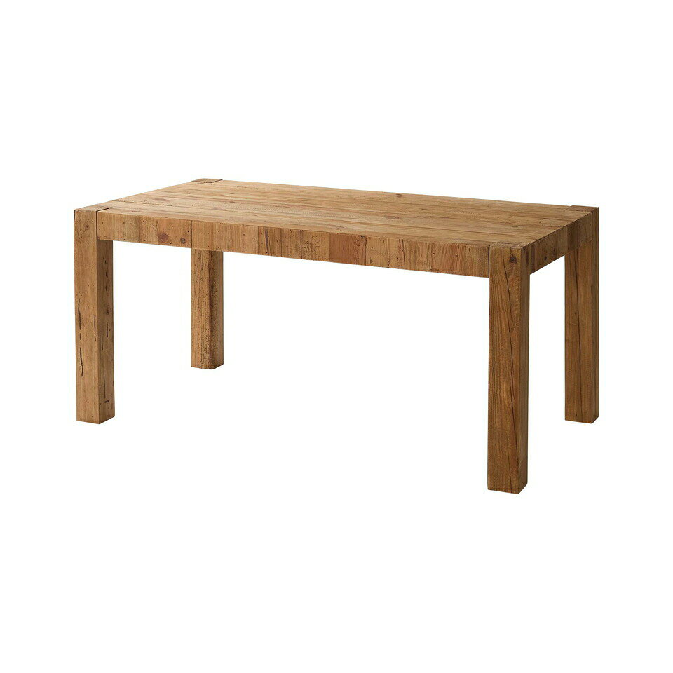 ■ダイニングテーブル 厚み パイン テーブル 虫食い 亀裂 個性 部屋 ■商品説明厚みのある天然木パイン古材を利用したテーブル。素材に古材を使用しておりますので、木部の虫食い穴や傷、亀裂などがありますが、世界に二つとない個性的な机で、お部屋...