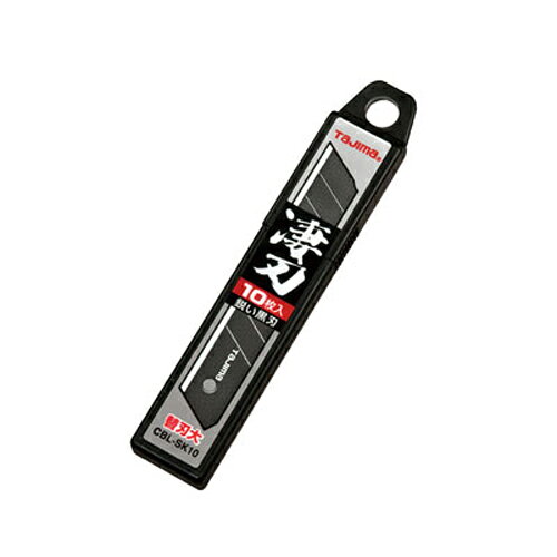 商品名凄刃黒 大 10枚入り タジマ CBL-SK10 L型カッター用替刃です。厚物切断用。 BFJ1031853商品についてL型カッター用替刃です。厚物切断用。刃カケに強く、切味重視です。商品仕様刃厚：0.5mm。10枚入り。適合商品：L...