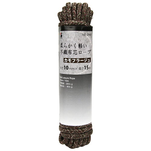 商品名不織布ロープ カモ 三友産業 HR-2906 軽くてカラフルなマルチに使えるロープです。洗濯ものを干す際の吊りロープ、軽荷役。 BFJ1025122商品について軽くてカラフルなマルチに使えるロープです。洗濯ものを干す際の吊りロープ、軽...