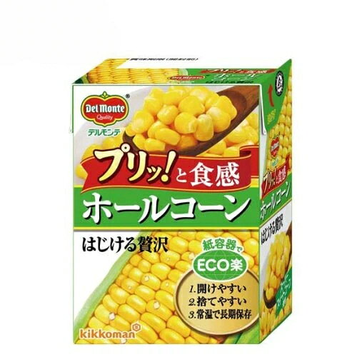 お店TOP＞デルモンテ ホールコーン はじける贅沢 (190g*12個入)【デルモンテ ホールコーン はじける贅沢の商品詳細】●皮がプリッとしていて、はじけるような食感が楽しめるホールコーンです。●ツヤのある鮮やかな黄色が、炒め物やサラダを...