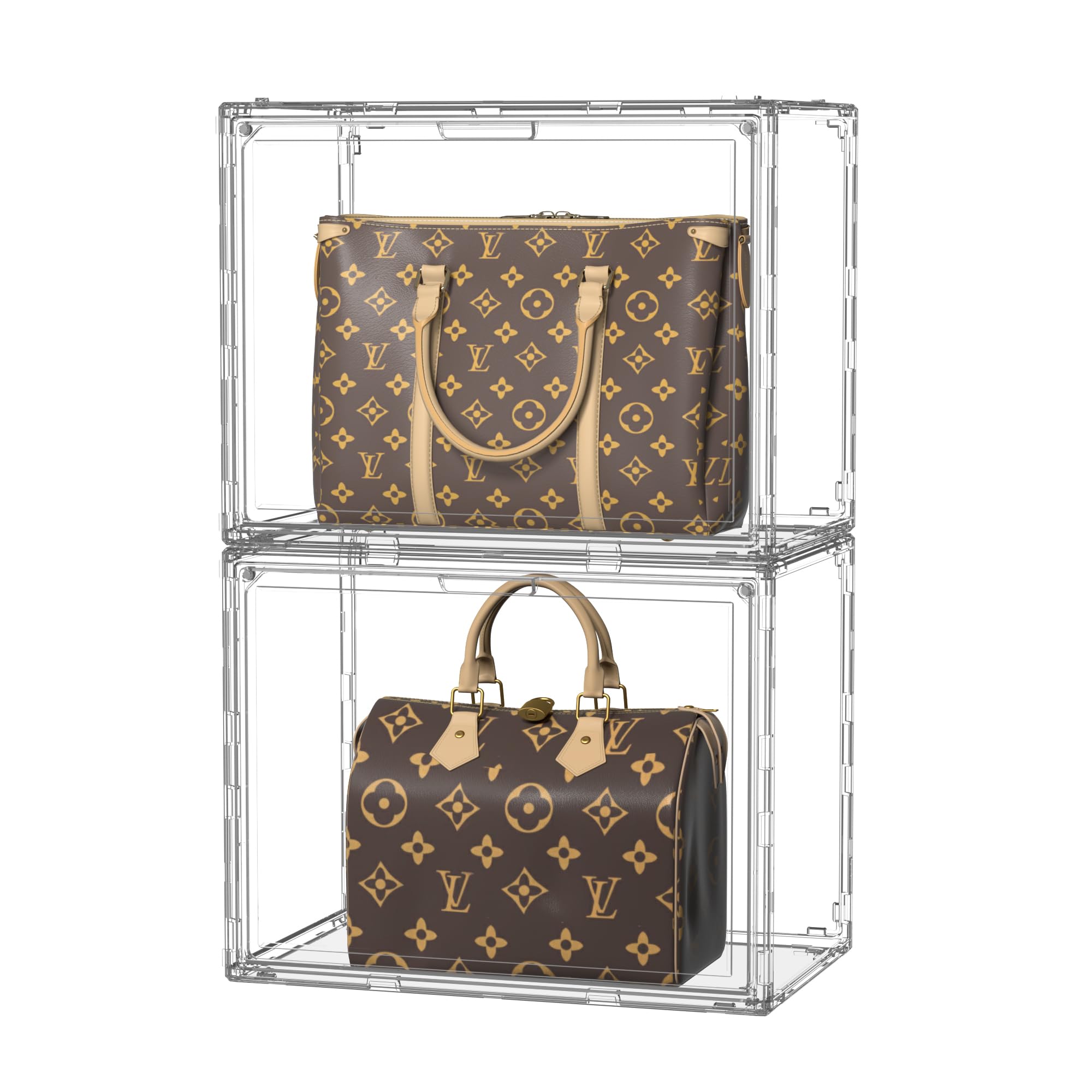 【高透明度フィギュアケース】収納ケースは透明度が高く厚みのあるアクリル素材で作られ、お気に入りのコレクションをどの角度からもくっきりと美しく展示できます。36cm(長さ) x 22.5cm(幅) x 28cm(高さ)の大容量で、フィギュアを...