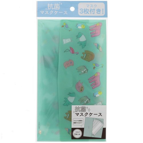 ●抗菌素材でマスクを清潔に携帯できます。 ●マスクは信頼性の高い日本マスク。 ■本体サイズ：約W120×H215mm ■素材：マスクケース・マスク本体・フィルタ部/PP、マスクノーズフィッター/PE、 　　　　マスク耳ひも/PU、PET ■...