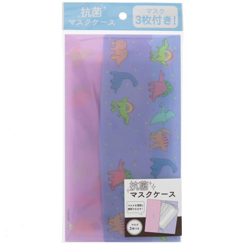●抗菌素材でマスクを清潔に携帯できます。 ●マスクは信頼性の高い日本マスク。 ■本体サイズ：約W120×H215mm ■素材：マスクケース・マスク本体・フィルタ部/PP、マスクノーズフィッター/PE、 　　　　マスク耳ひも/PU、PET ■...