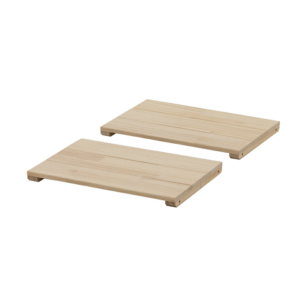 ■セット内容 幅46cm棚板 2枚セット ■サイズ 横幅46cm×奥行き30cm×高さ3cm（棚板1枚） ■重量 約1.8kg ■材質 パイン材 ■梱包サイズ 横幅31cm×奥行き7cm×高さ45cm □商品について 閲覧環境によって表示さ...